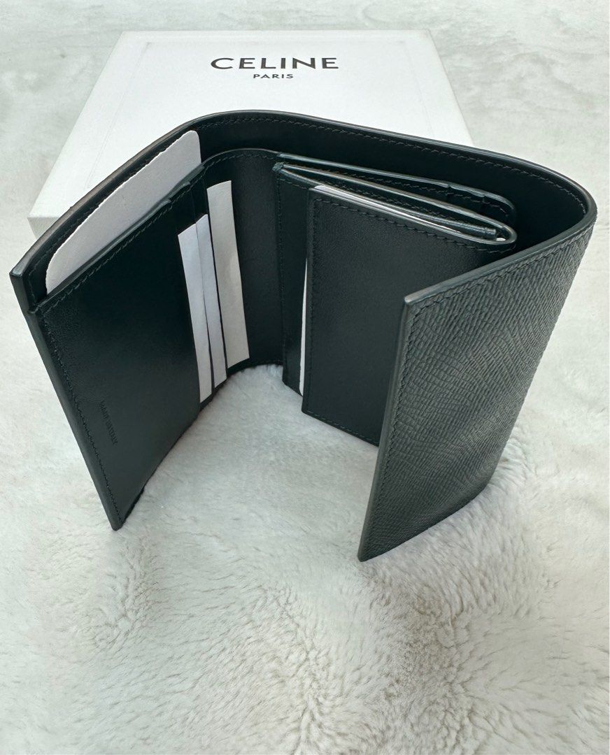 Celine Tri-Fold Wallet, Luxury, Bags & Wallets on Carousell