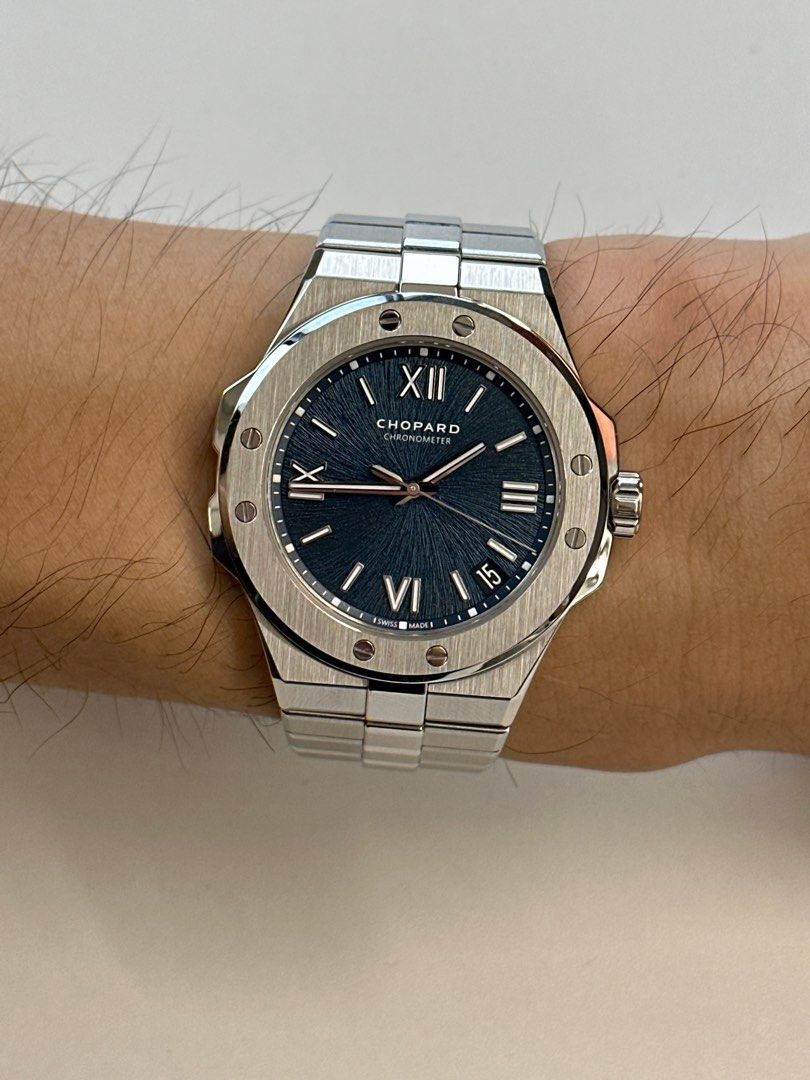 Chopard Alpine Eagle 41mm Blue Dial like new 2022, Luxury, Watches on Carousell