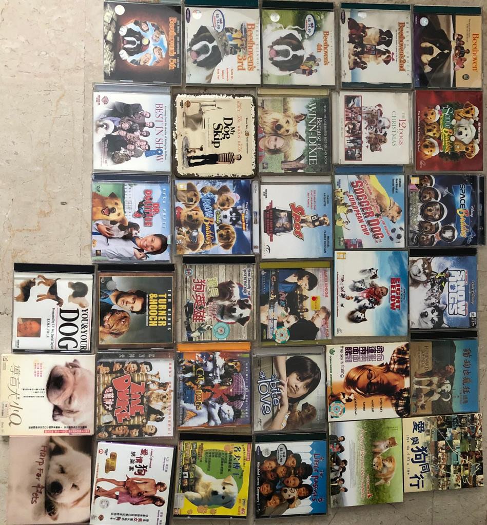 Collection of 45VCD/DVDs on dog movies, Hobbies & Toys, Music & Media ...