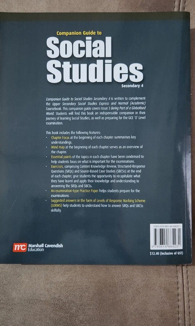 Companion guide to social studies sec 4, Hobbies & Toys, Books & Magazines, Textbooks on Carousell