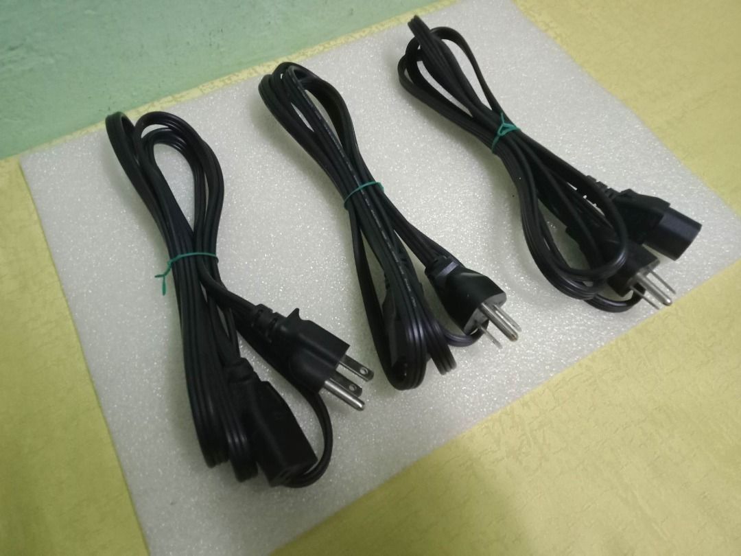computer 3-prolong power cord mas mahaba 85each, Computers & Tech ...