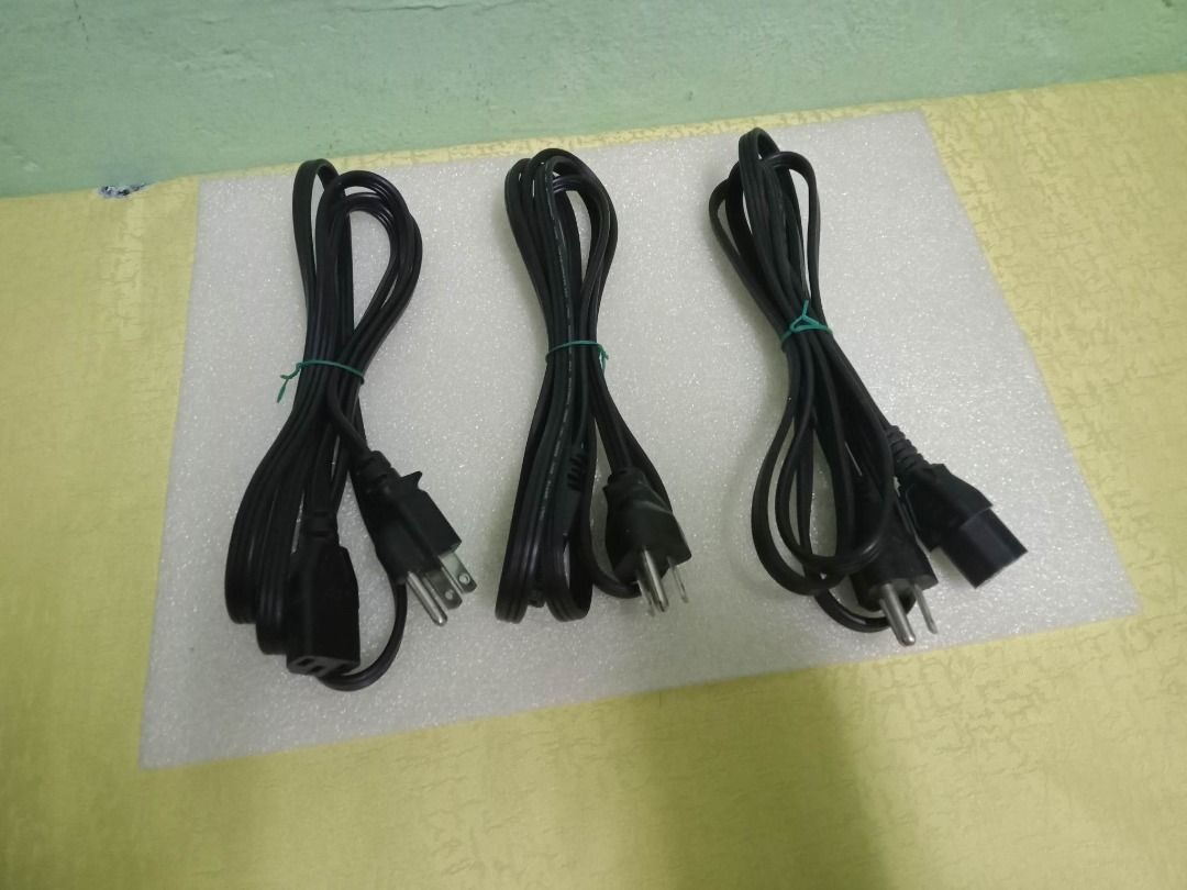 computer 3-prolong power cord mas mahaba 85each, Computers & Tech ...