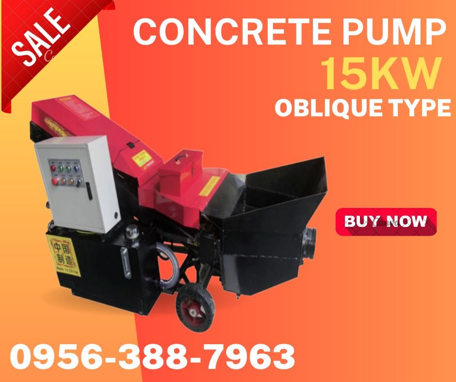 CONCRETE PUMP - 15KW: Standard Oblique type, Commercial & Industrial ...