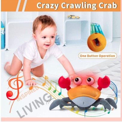 Crawling Crab Baby Toys | Walking Crab Toy - Automatically Avoid ...