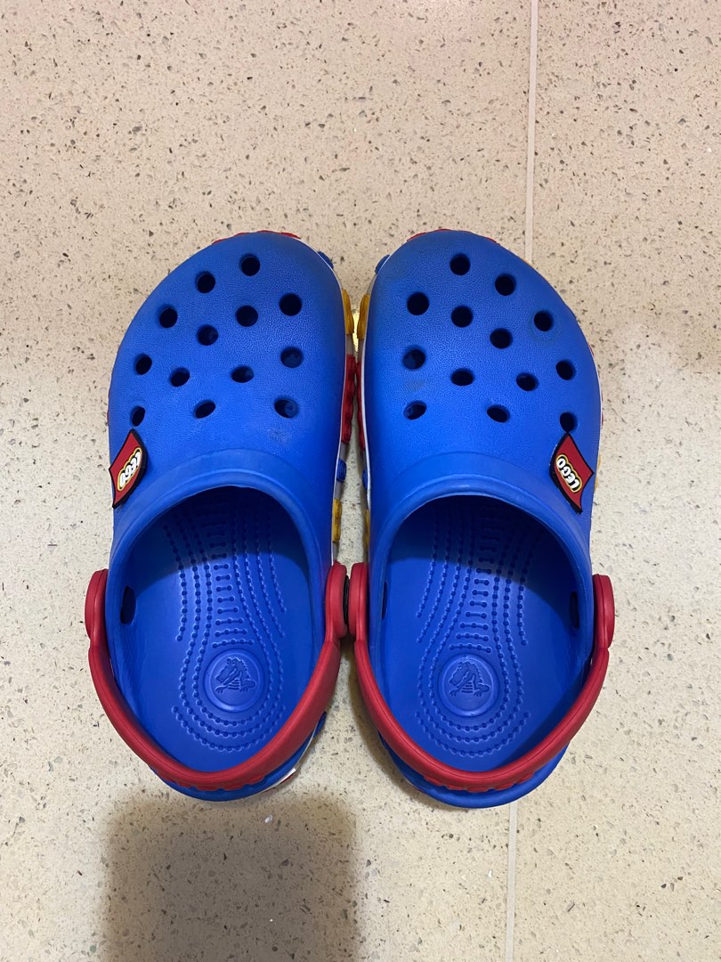 Crocs Shoes Lego Blue Boy, Babies & Kids, Babies & Kids Fashion on ...