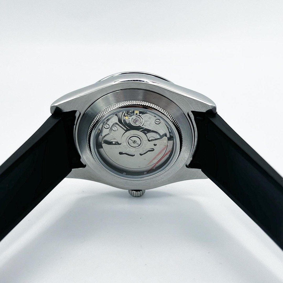 Custom Seiko Mod Black GS DateJust 41mm in rubber, Men's Fashion ...