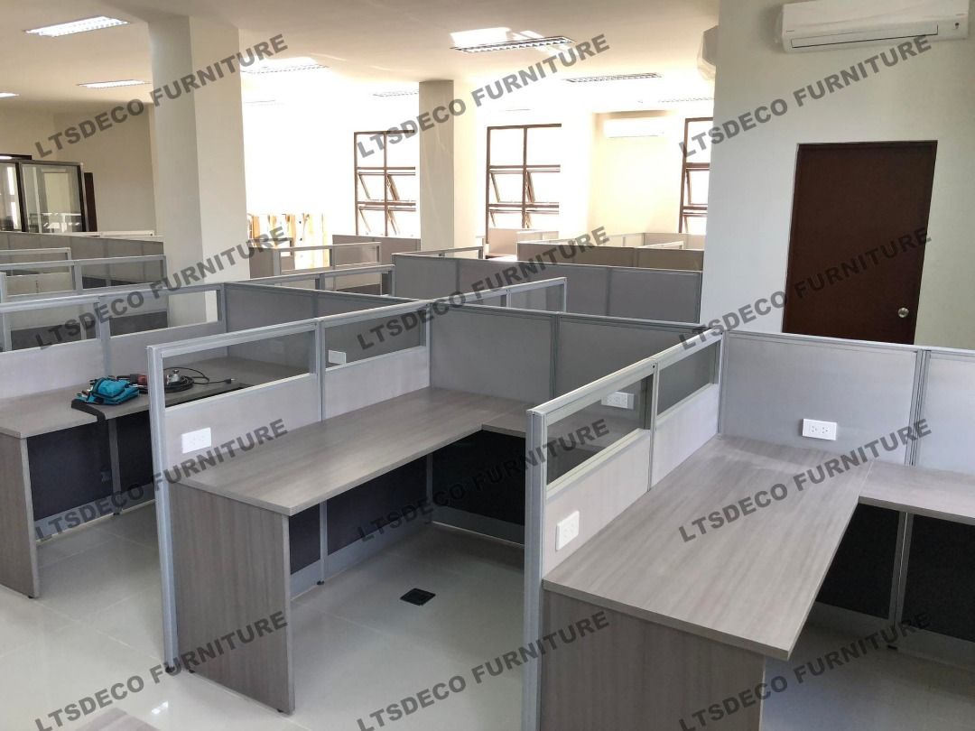 CUSTOMIZED TABLE BPO MODULAR OFFICE PARTITION AND FURNITURES on Carousell
