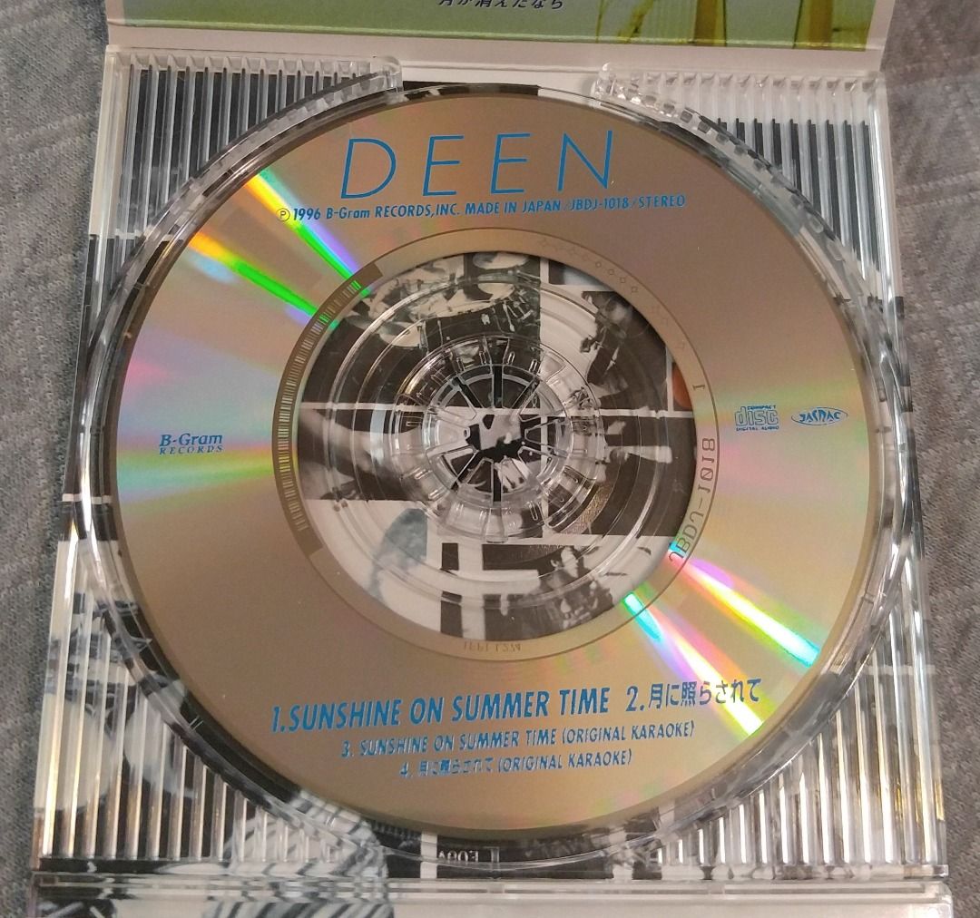 DEEN - SUNSHINE ON SUMMER TIME (2) 日版 二手單曲 CD, 書籍、休閒與玩具, 樂器、音樂相關, CD、DVD在旋轉拍賣