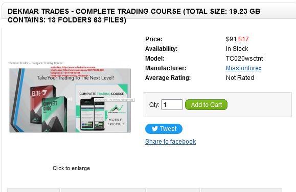 Dekmar Trades - Complete Trading Course (Total size: 19.23 GB Contains ...