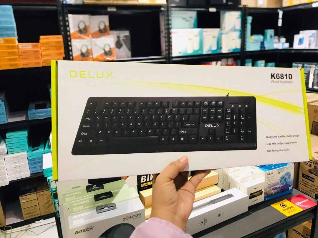 Delux K6810 Wired Keyboard USB, Computers & Tech, Parts & Accessories ...
