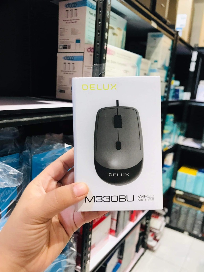 Delux M330BU Wired Optical Mouse Black, Computers & Tech, Parts ...