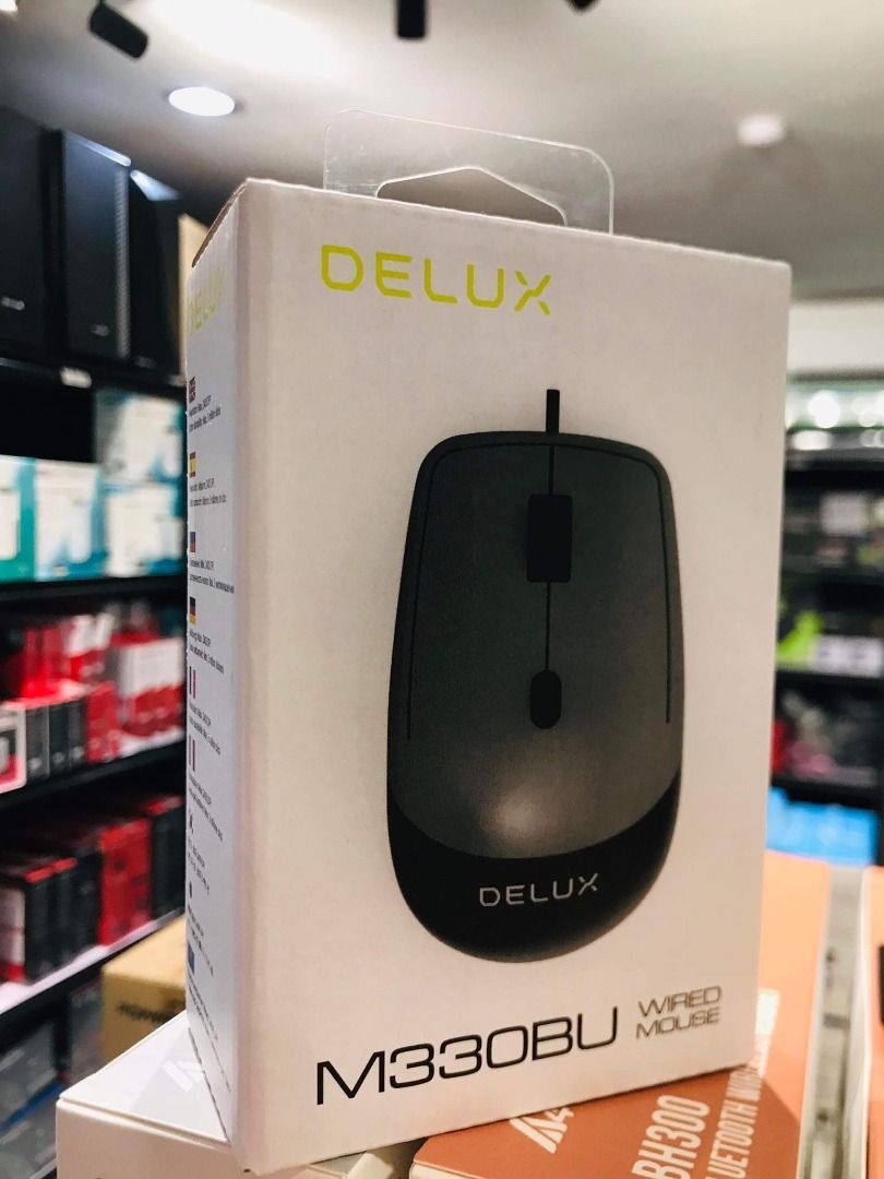Delux M330BU Wired Optical Mouse Black, Computers & Tech, Parts ...