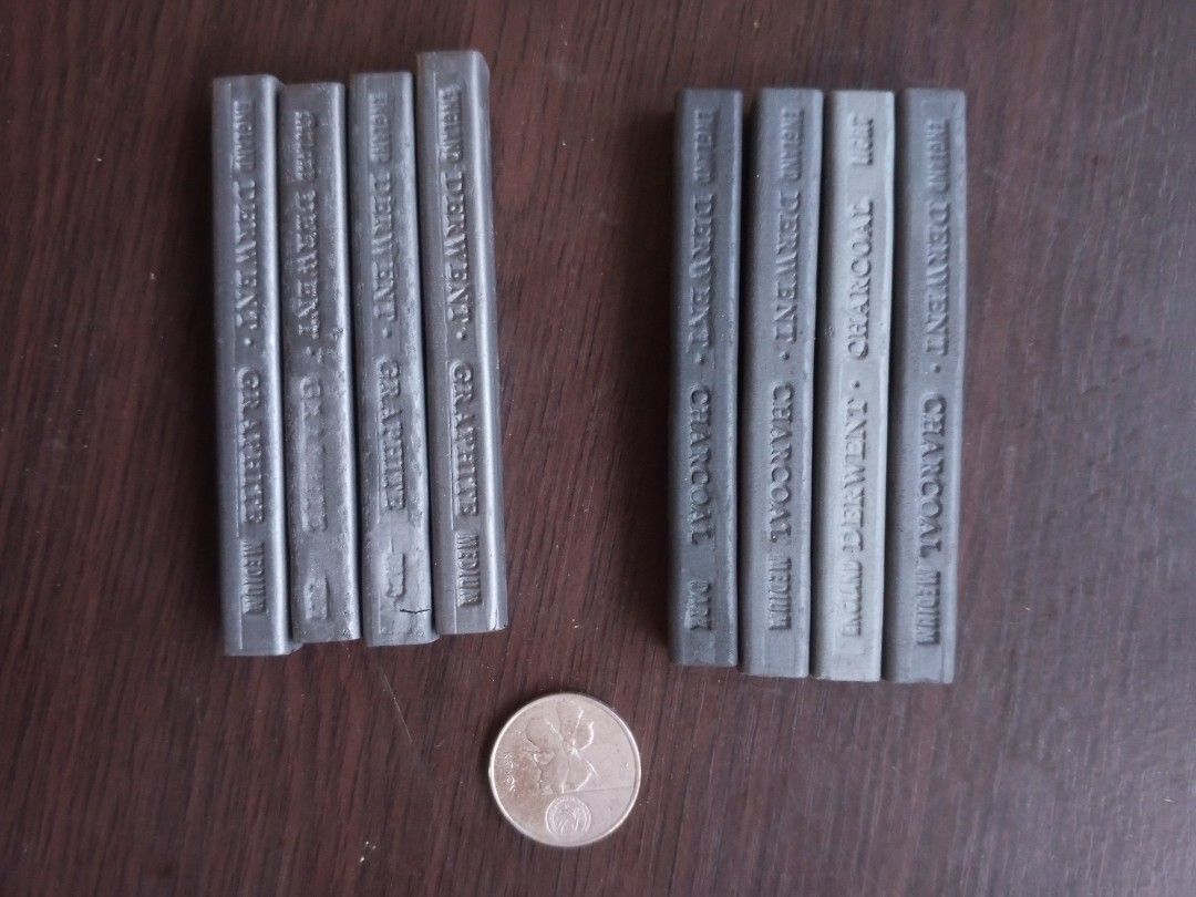 Derwent Water Soluble Graphite and Charcoal Sticks on Carousell