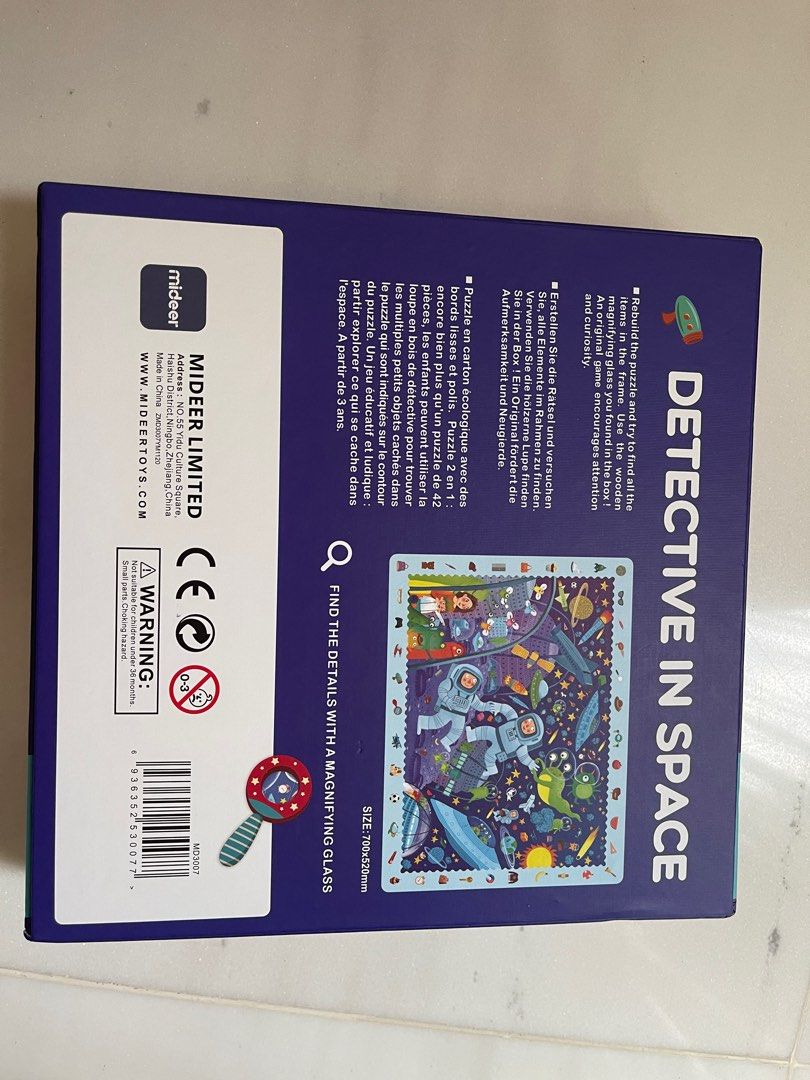 Detective in Space Puzzle (Mideer), Hobbies & Toys, Toys & Games on ...