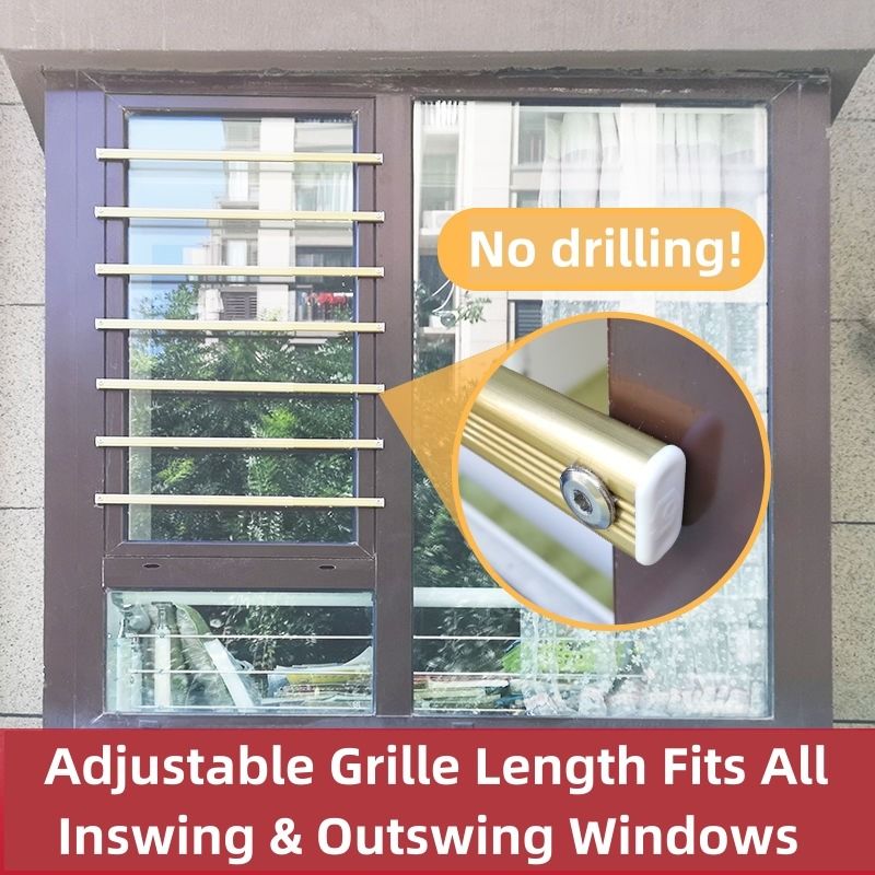 DIY Detachable No-Drill Extendable Window Grille | Cat Window Meshing ...