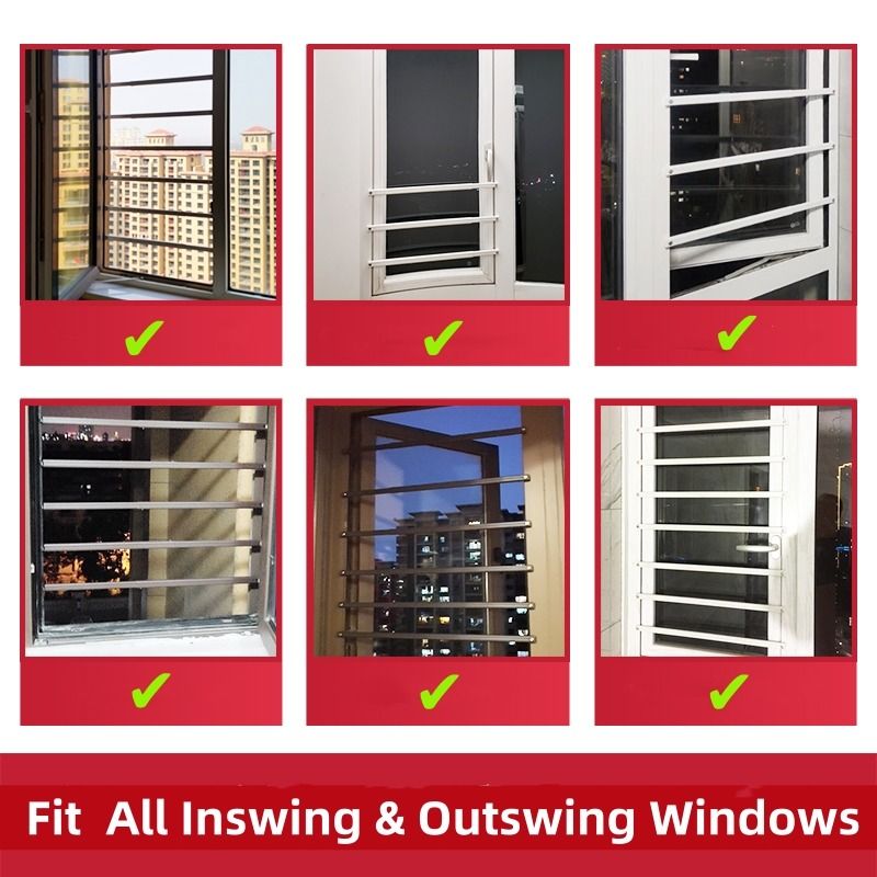 DIY Detachable No-Drill Extendable Window Grille | Cat Window Meshing ...