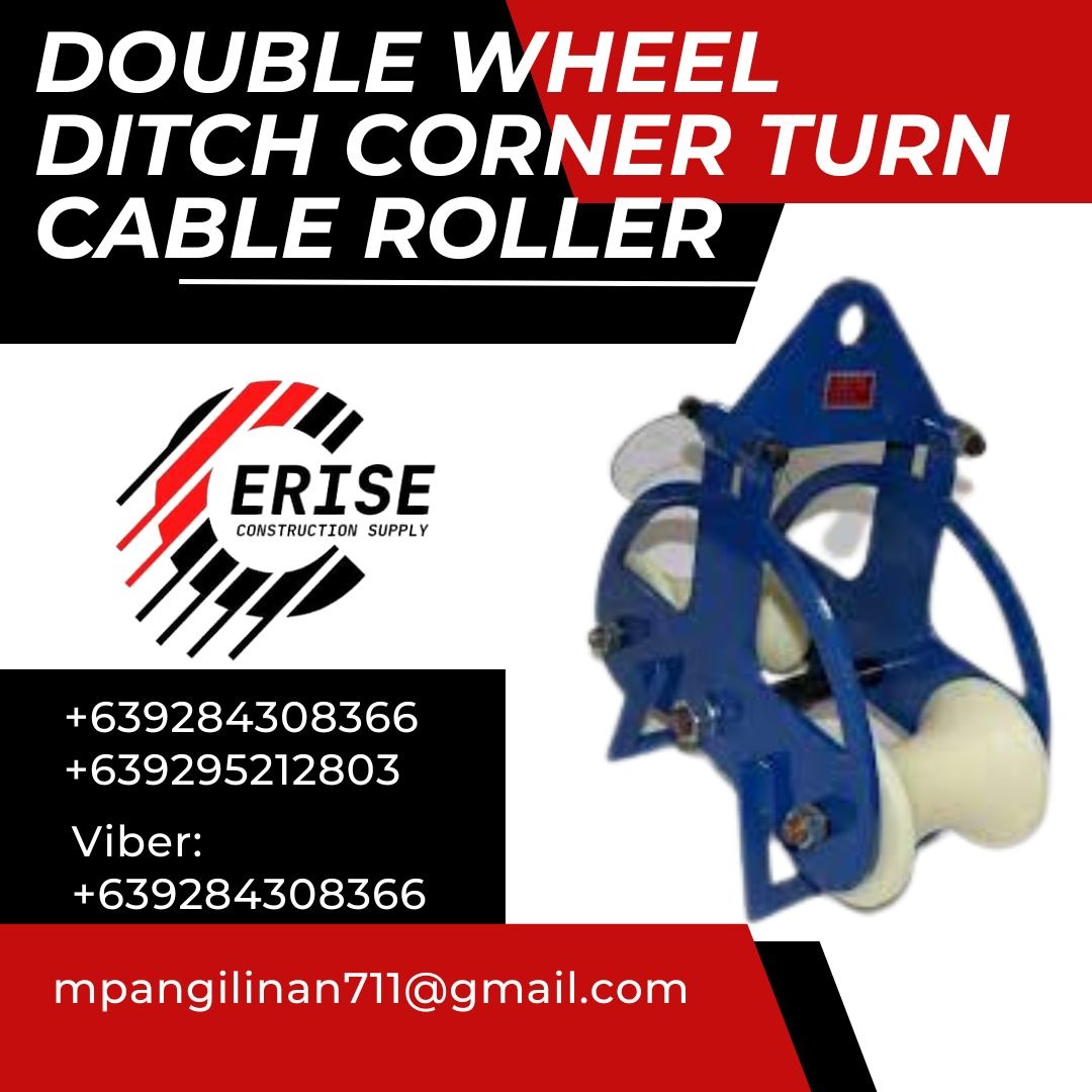 DOUBLE WHEEL DITCH CORNER TURN CABLE ROLLER, Commercial & Industrial ...