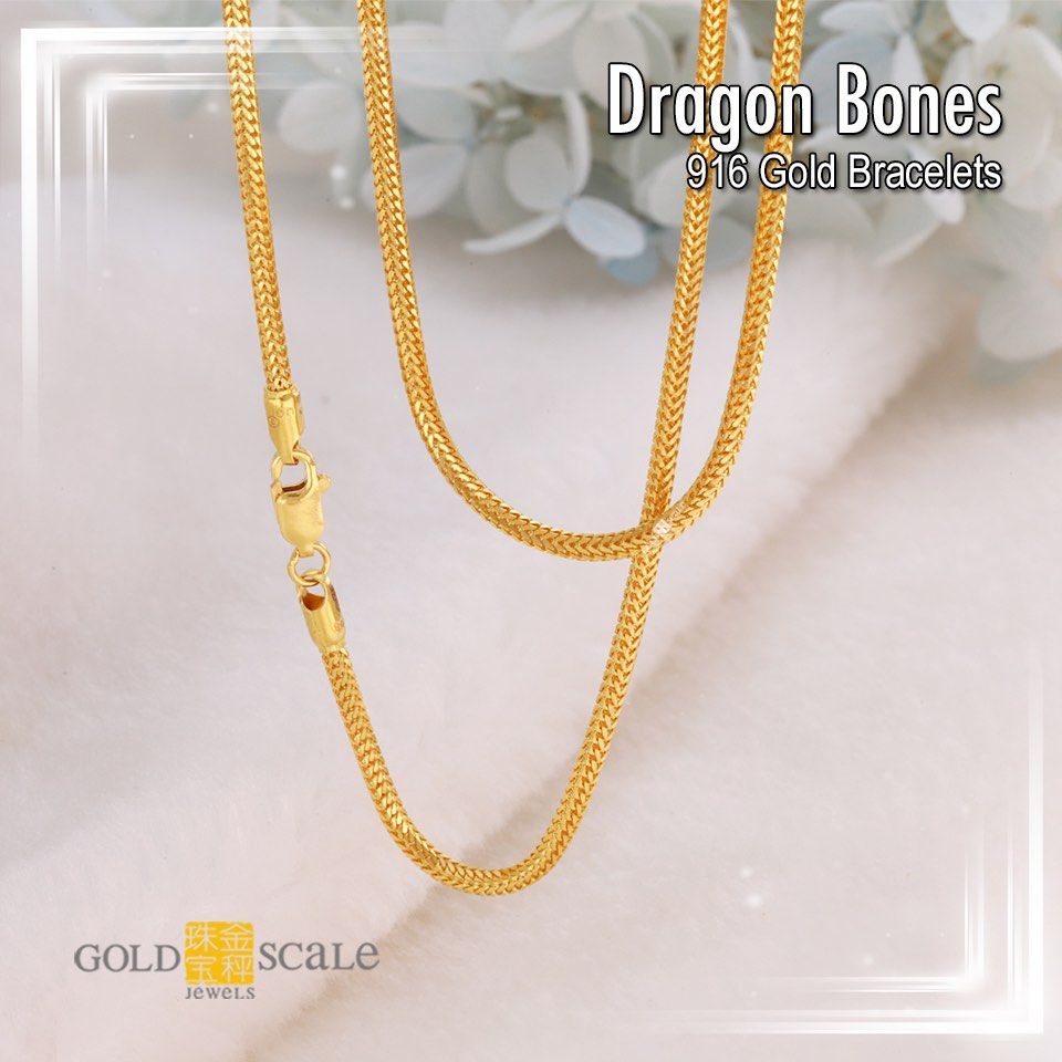 * Gold Scale Jewels 916 Gold Chain*, Women's Fashion, Jewelry ...