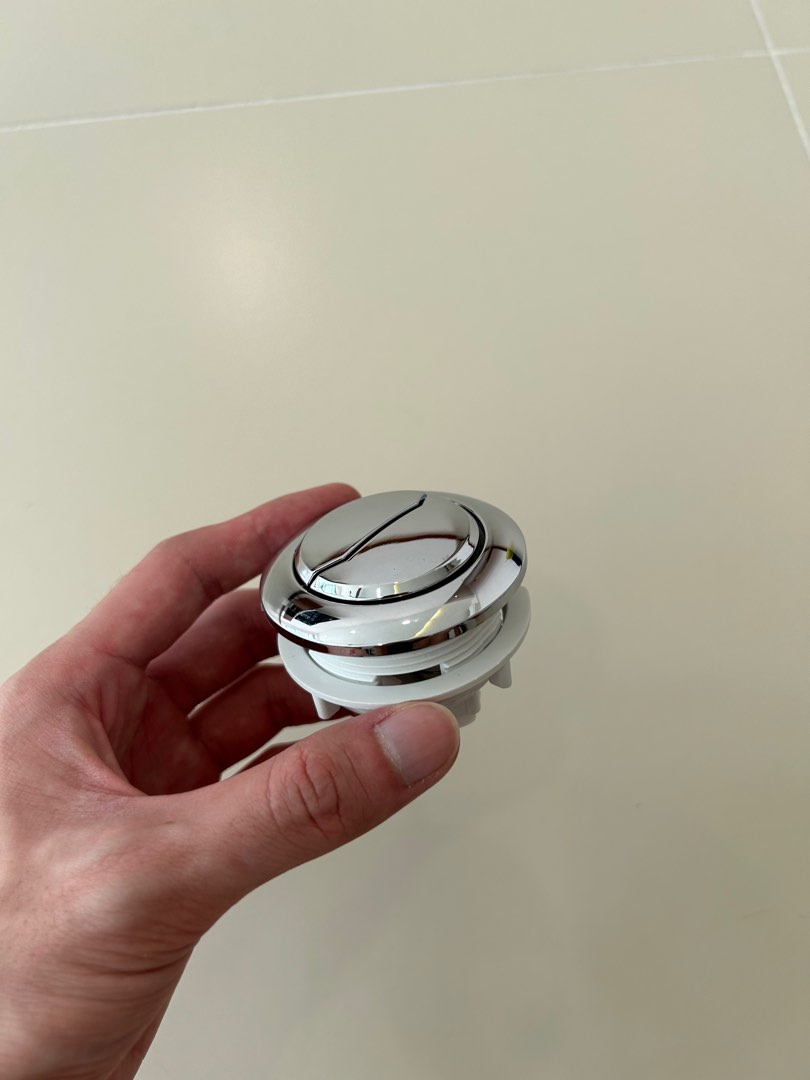 Dual push button for toilet bowl, Furniture & Home Living, Bathroom ...