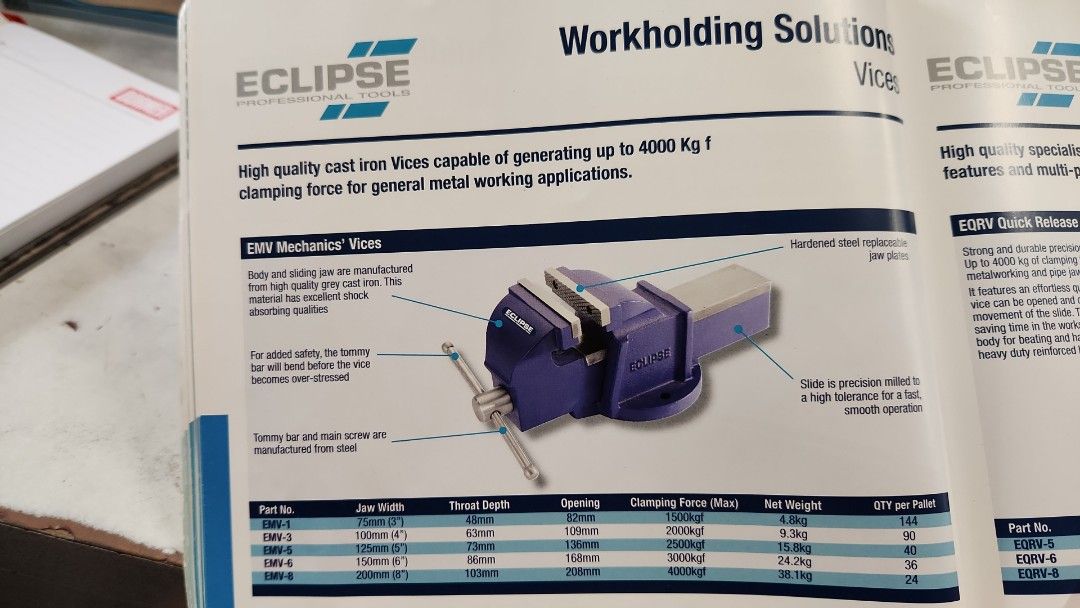 Eclipse vice, Furniture & Home Living, Home Improvement & Organisation ...