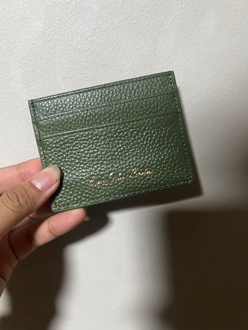 Every Other Thursday Leather Cardholder in Green, Men's Fashion ...