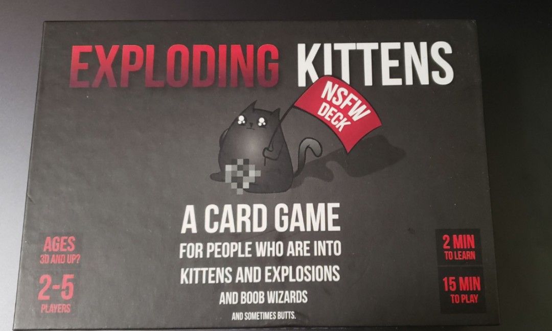 Exploding Kittens A Card Game + NSFW Deck + Imploding Kittens Bundle | 爆炸貓 ＋ 爆炸貓18禁版 + 黑洞貓組合包 ...