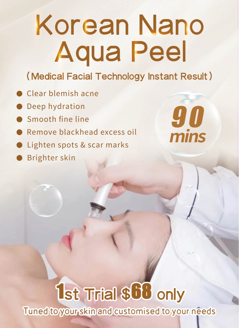 Facial Korean Nano Aqua Peel, Beauty & Personal Care, Face, Face Care ...