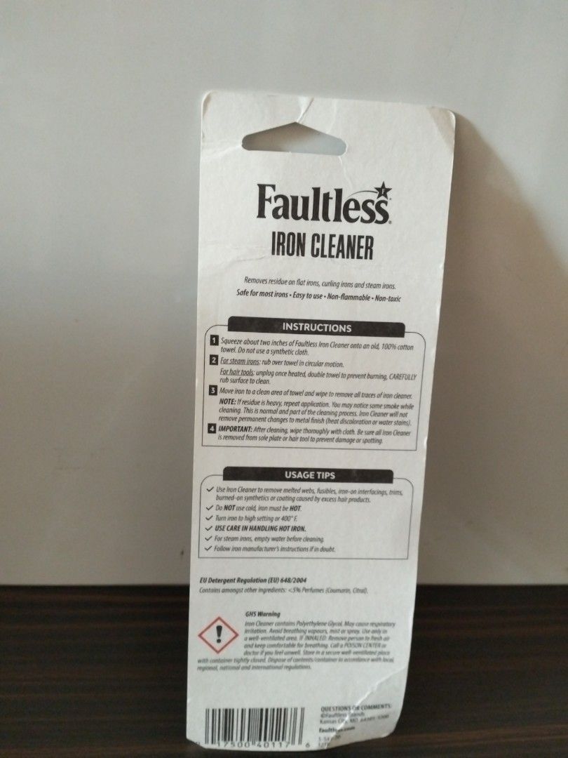 Faultless iron cleaner, Furniture & Home Living, Cleaning & Homecare ... Faultless iron cleaner, Furniture & Home Living, Cleaning & Homecare ...