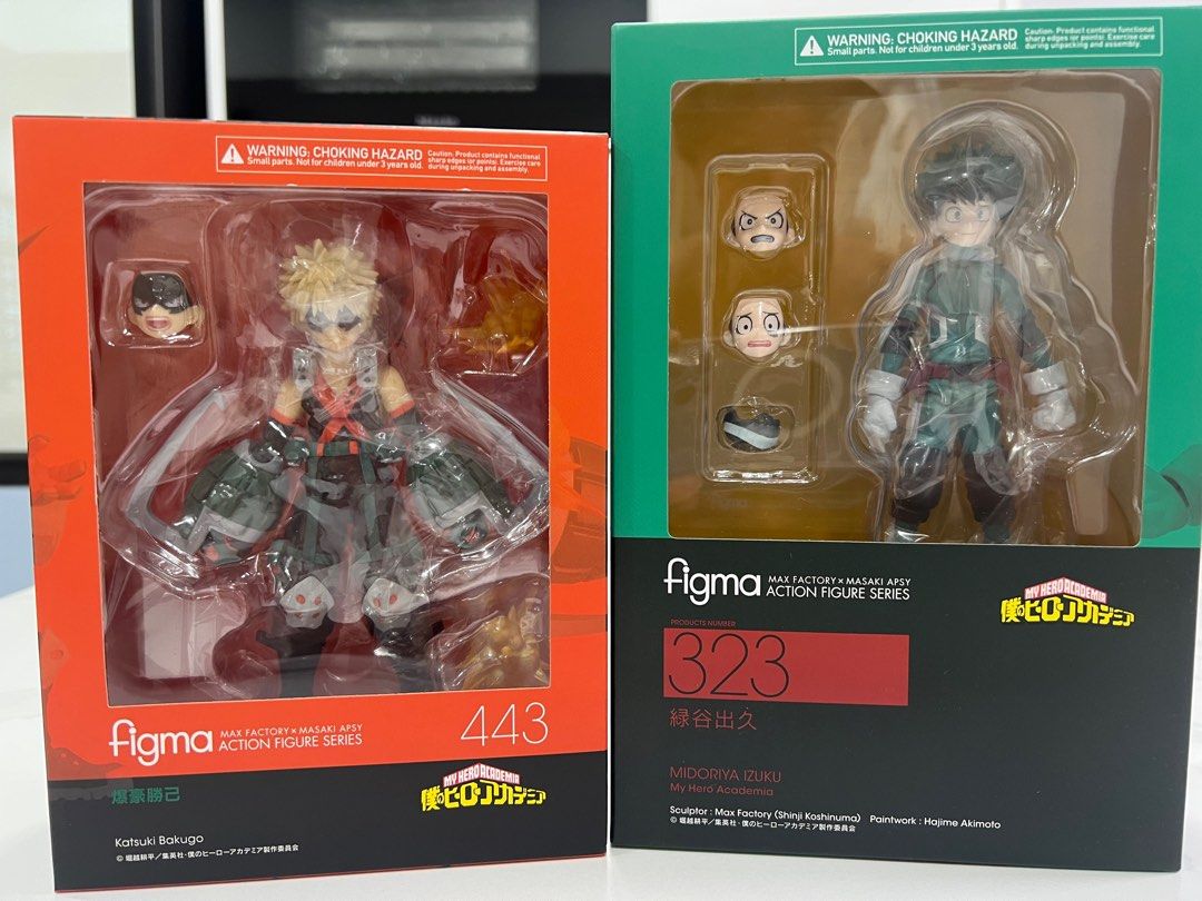 Figma 323 Bonus Midoriya Izuku Deku 443 Bakugo Katsuki My Hero Academia ...