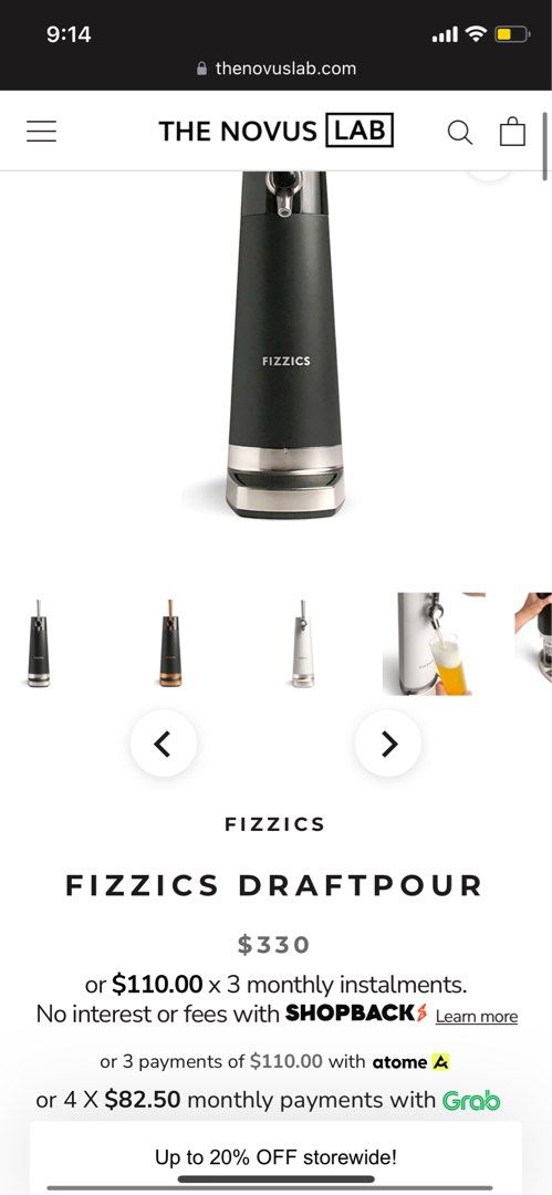 Fizzics Draftpour, TV & Home Appliances, Other Home Appliances on Carousell