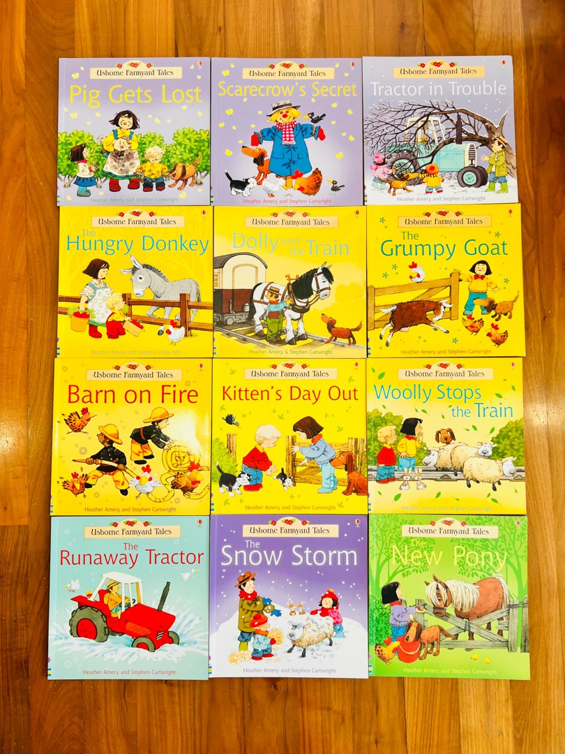 (Free Delivery!) Usborne Farmyard Tales (12 Books), Hobbies & Toys ...