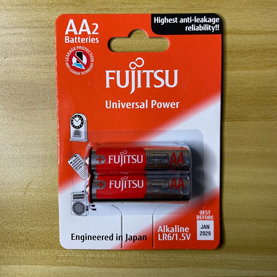 FUJITSU AA Alkaline Battery on Carousell