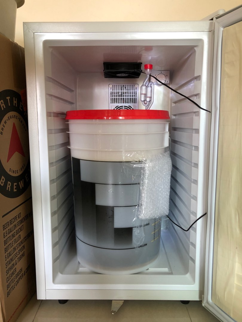 Full beer home brewing set up with fermentation chamber, Everything ...