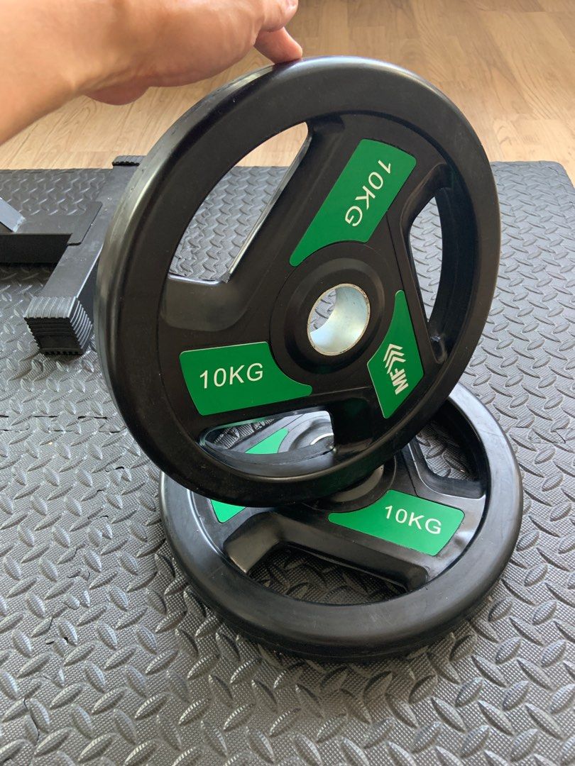 Full Indoor Bench and Barbell Set-Up with Weights for Home, Sports ...