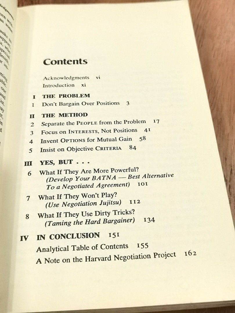 Getting To Yes Negotiating Agreement Without Giving In Book By Roger ...