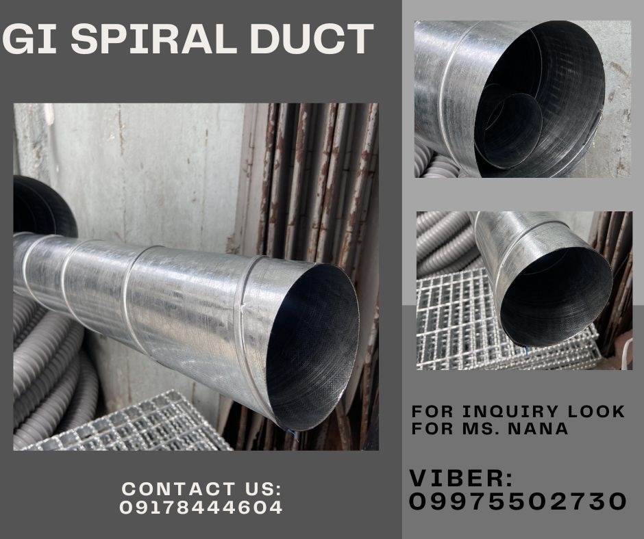 GI SPIRAL DUCT, Commercial & Industrial, Industrial Equipment on Carousell