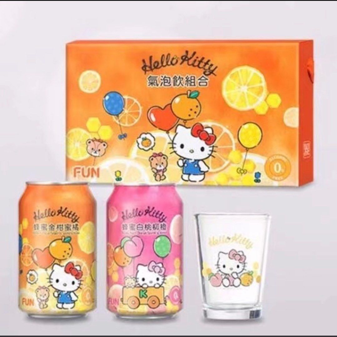Hello kitty sparkling water set on Carousell