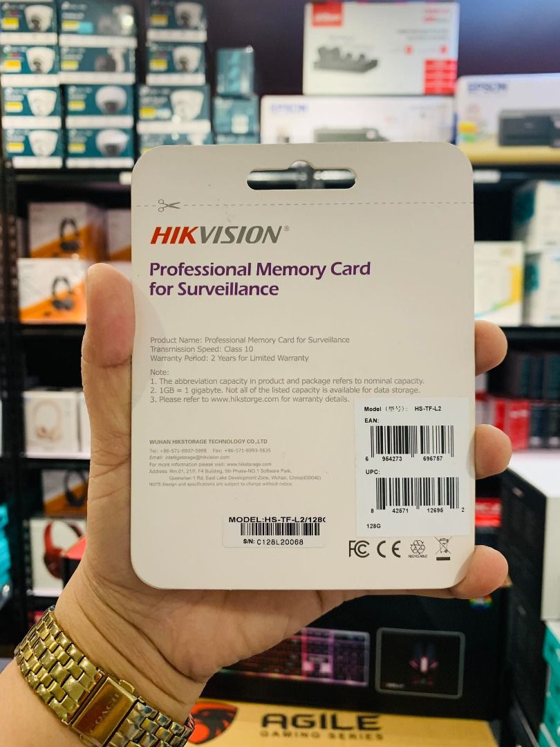 HIKVISION 128GB L2 MicroSD Card For Surveillance Class 10 HS-TF-L2/128G, Mobile Phones & Gadgets ...