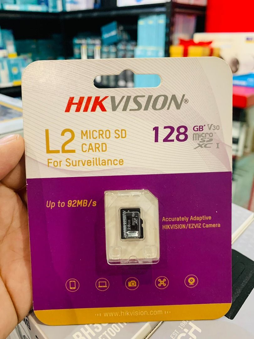 HIKVISION 128GB L2 MicroSD Card For Surveillance Class 10 HS-TF-L2/128G, Mobile Phones & Gadgets ...