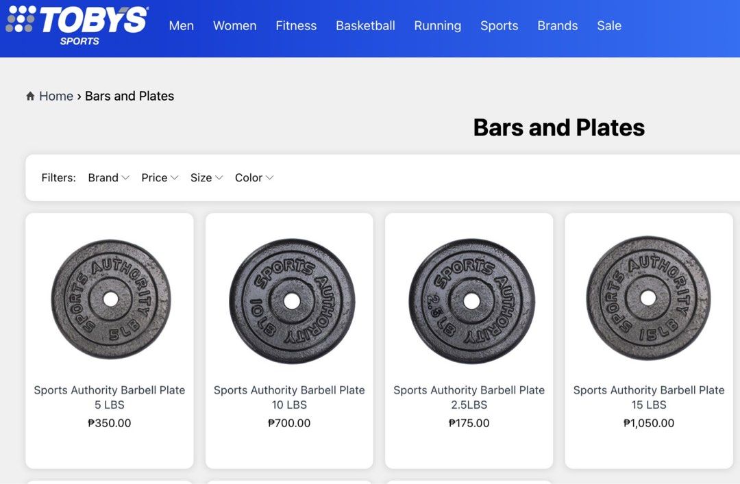 HOME GYM - WEIGHT LIFTING PLATES + CURL BAR SET, Sports Equipment ...