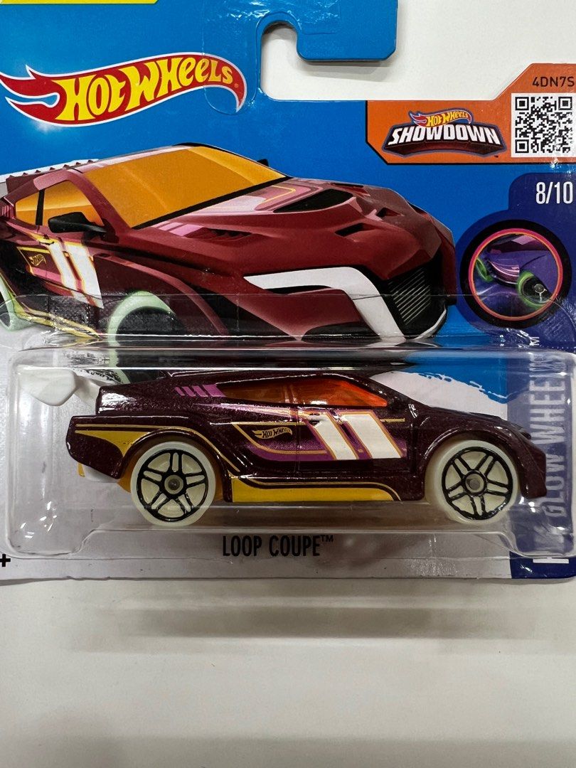 Hotwheels Glow Wheels Loop Coupe (Short card), Hobbies & Toys, Toys ...