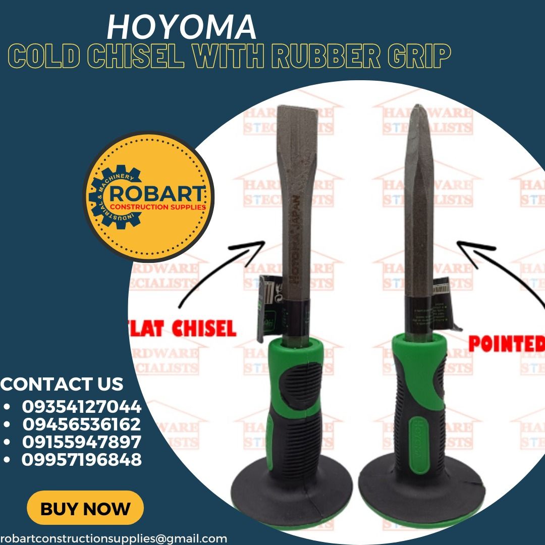 HOYOMA COLD CHISEL W/ RUBBER GRIP on Carousell