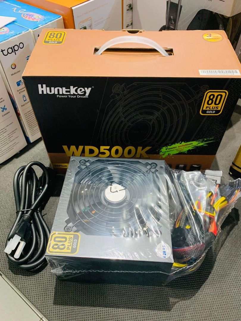Huntkey 500W 80Plus Gold True Rated PSU WD500K, Computers & Tech, Desktops on Carousell
