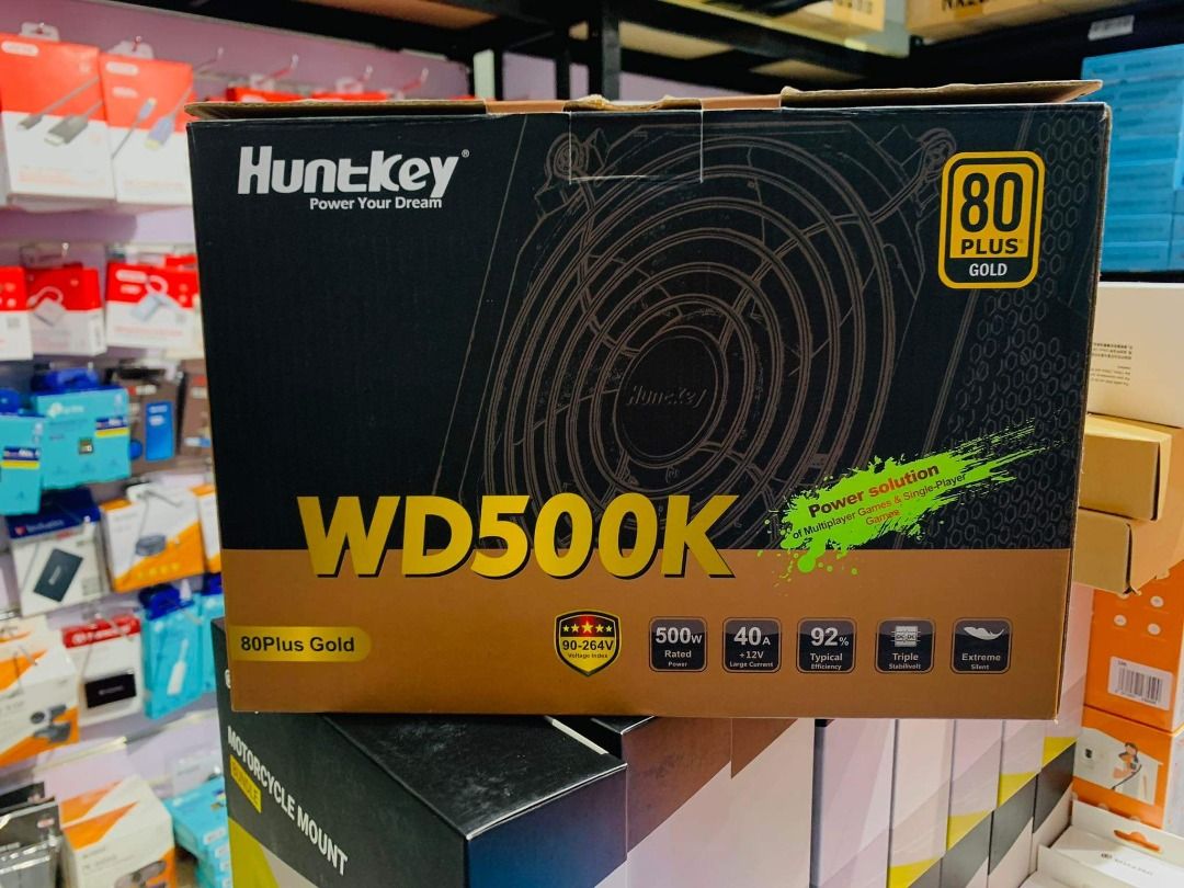 Huntkey 500W 80Plus Gold True Rated PSU WD500K, Computers & Tech, Desktops on Carousell