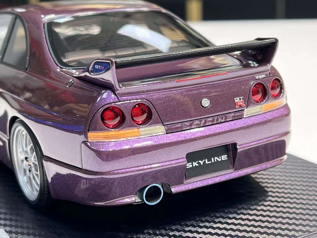 Ignition Model IG2779 1:18 Nissan Skyline GT-R (BCNR33) Midnight Purple, Hobbies & Toys, Toys ...