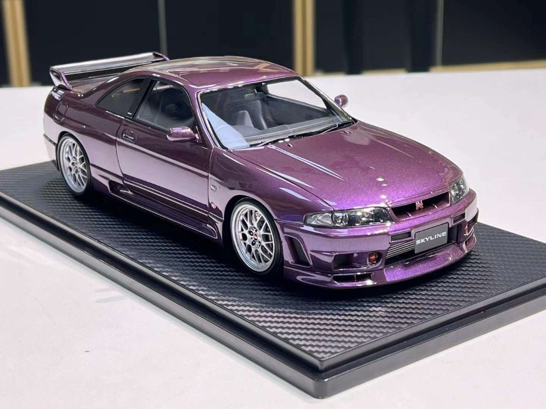 Ignition Model IG2779 1:18 Nissan Skyline GT-R (BCNR33) Midnight Purple, Hobbies & Toys, Toys ...