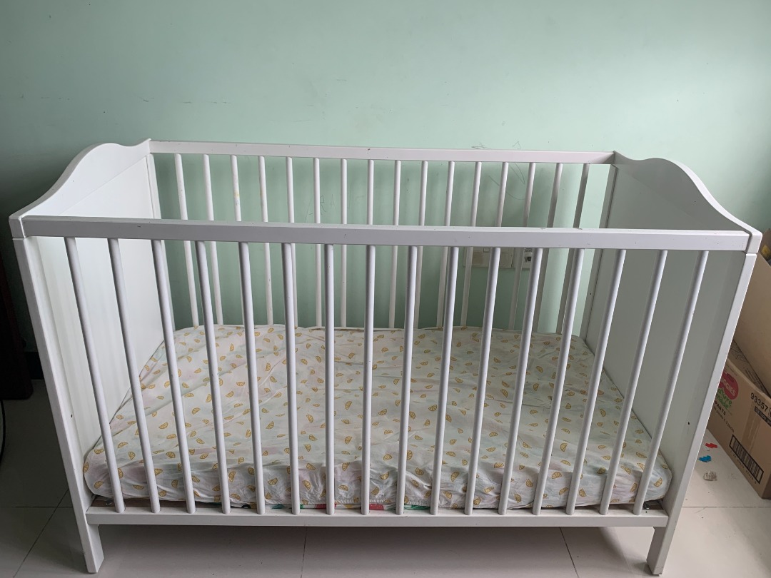 IKEA Baby Cot, Babies & Kids, Baby Nursery & Kids Furniture, Cots & Cribs on Carousell