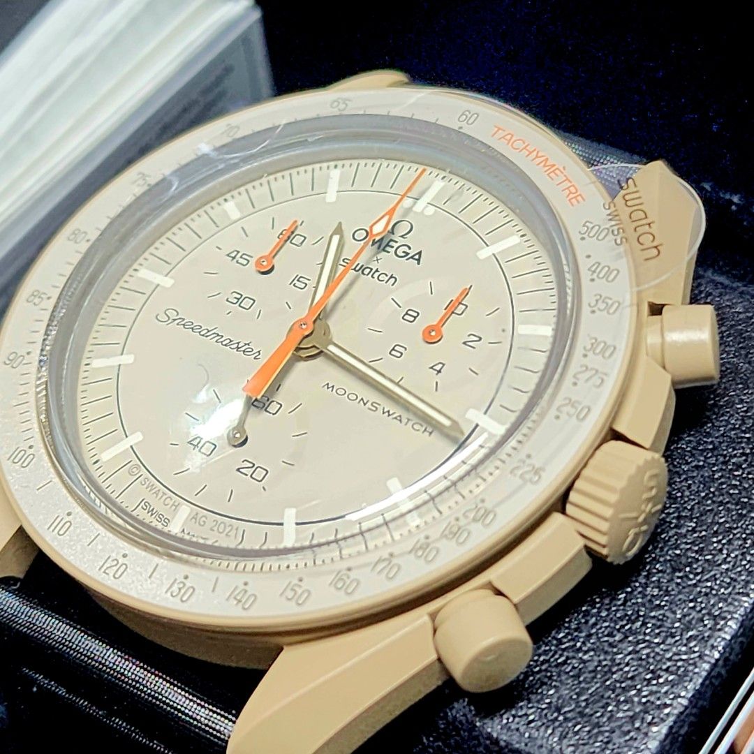 Jam tangan OMEGA X SWATCH MISSION TO JUPITER 100% ORIGINAL, Fesyen Pria ...