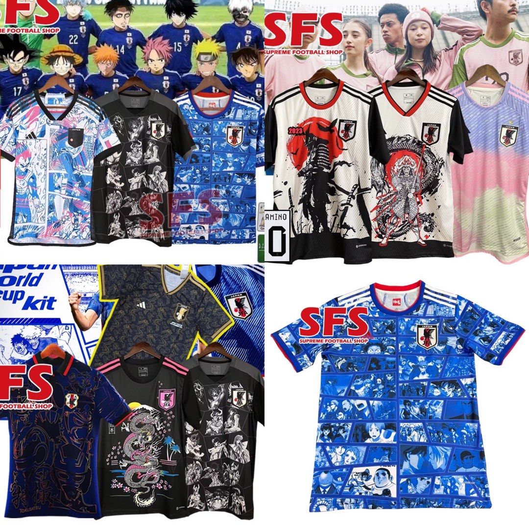 Japan anime special edition world cup jersey, Men's Fashion, Activewear ...