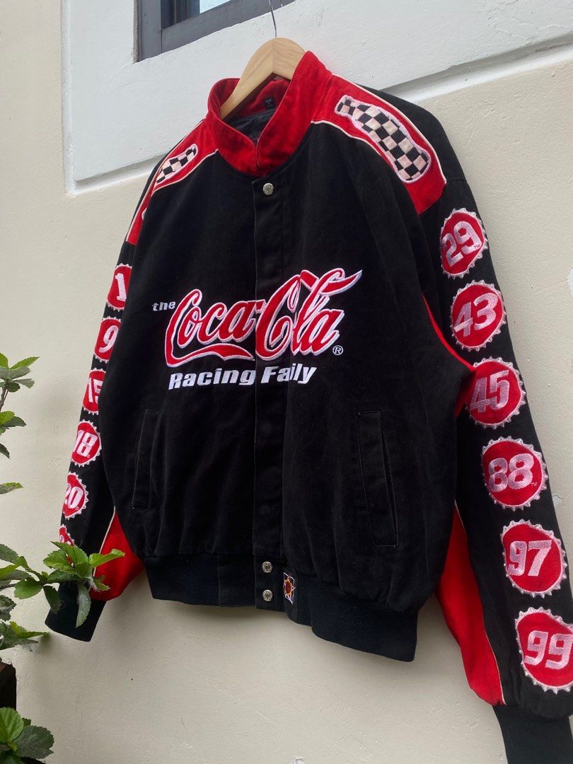 JH DESIGN COCA COLA VARSITY JACKET on Carousell
